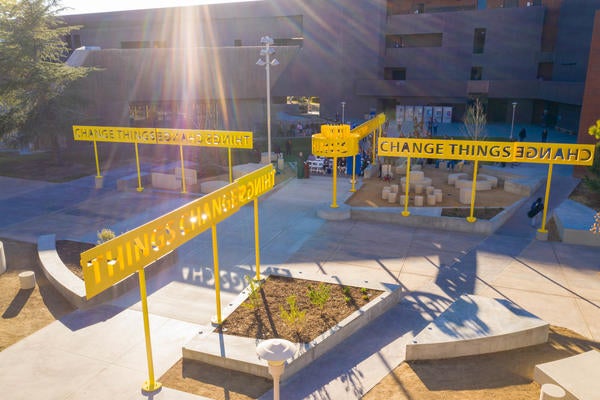 Things Change Art Installation On Campus | Office of the Provost